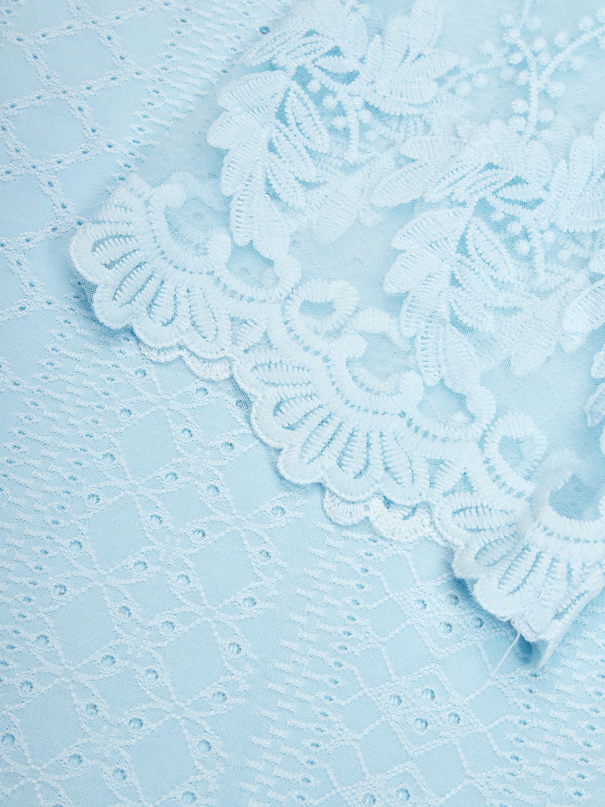 Square Neck Simple Lace Plain T-Blouse | justfashionnow