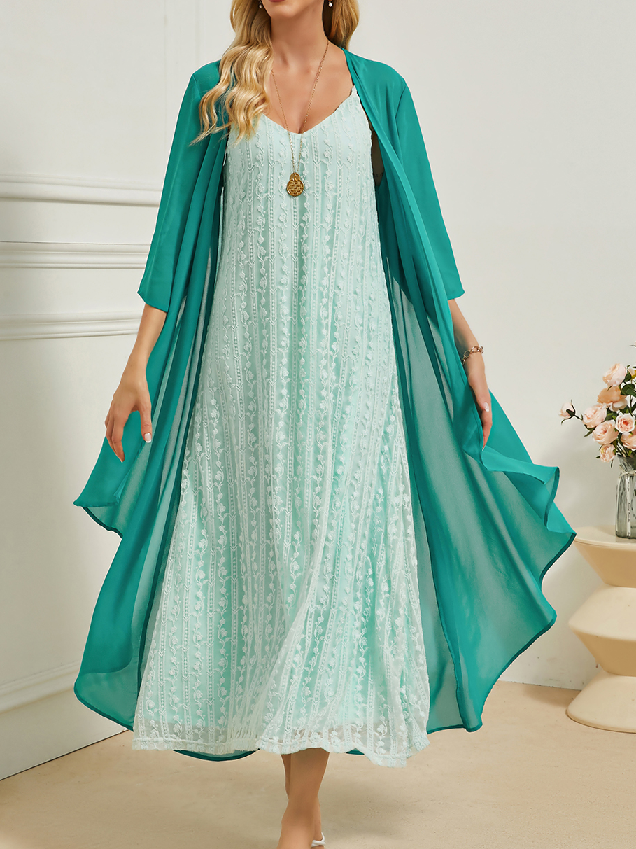 Elegant Chiffon Loose Two-Piece Set | justfashionnow