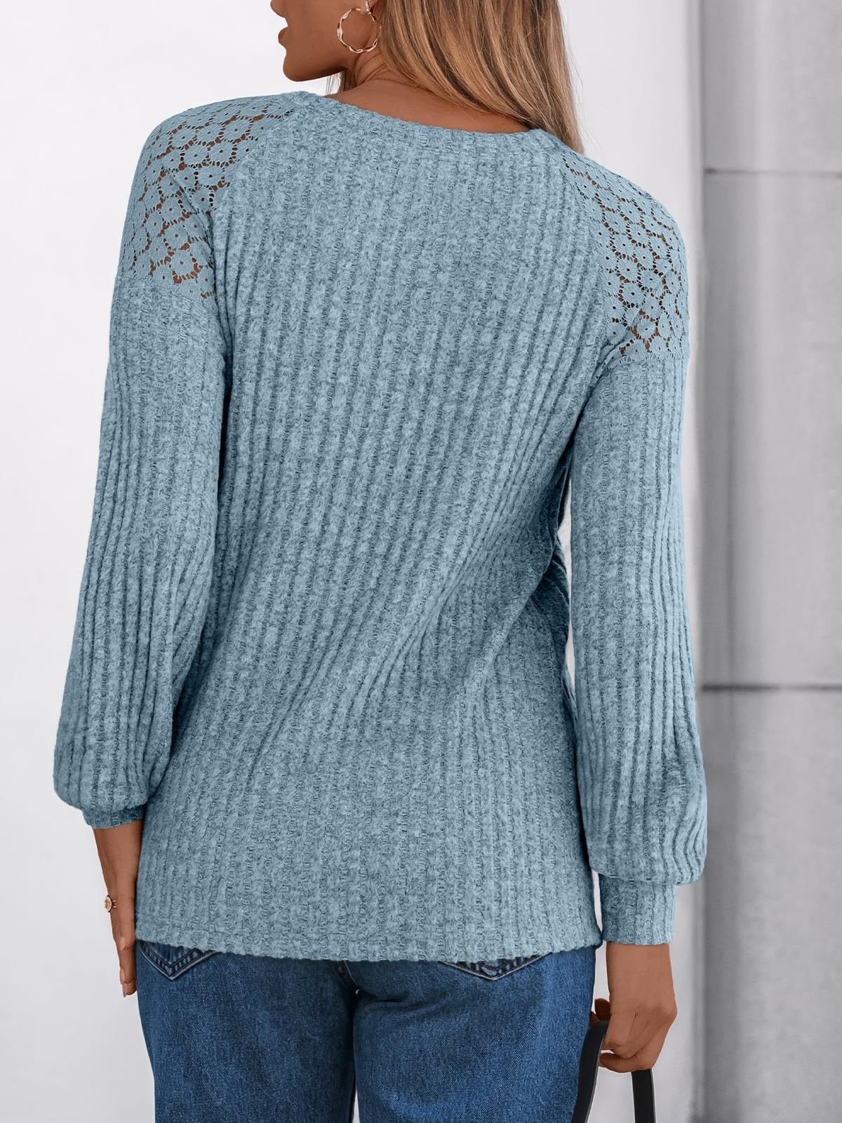 Women Plain Long Sleeve Tee T-shirt Crew Neck Elegant Spring/Fall Top ...