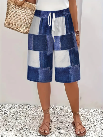 Women Plaid Fifth Pants Pant Casual Summer Trousers | justfashionnow