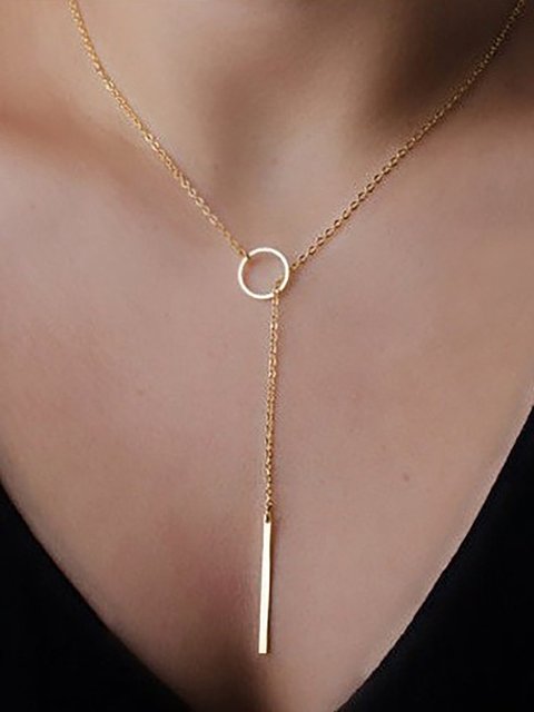 Womens Simple Elegant Fashion Alloy Necklaces - JustFashionNow.com